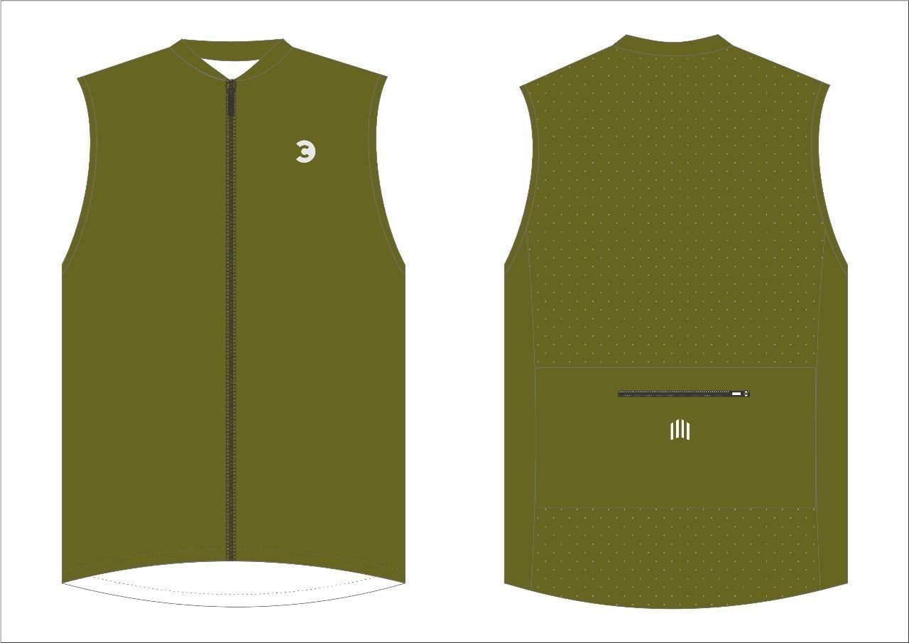 Colete Corta Vento Breaker Feminino - Verde Musgo